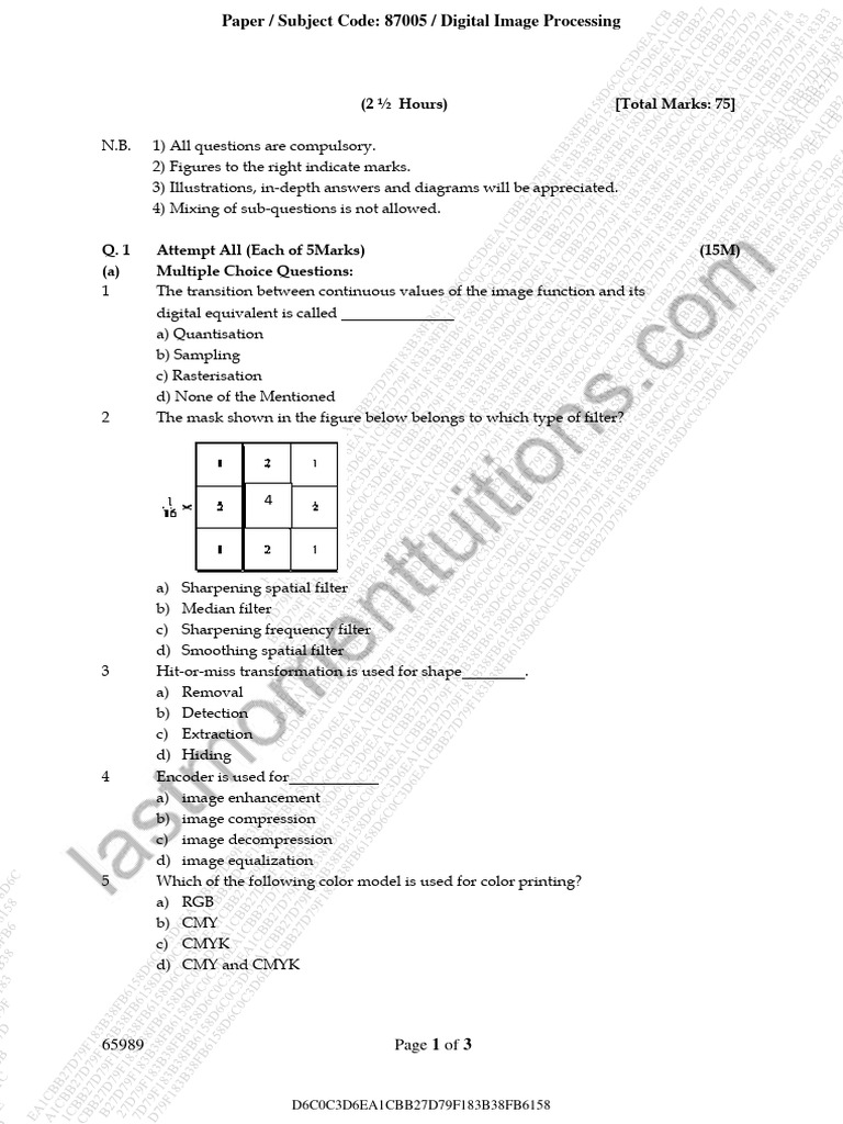 Tybsc-Cs Sem6 Dip Apr19 | PDF | Data Compression | Applied Mathematics Tybsc-Cs Sem6 Dip Apr19 | PDF | Data Compression | Applied Mathematics