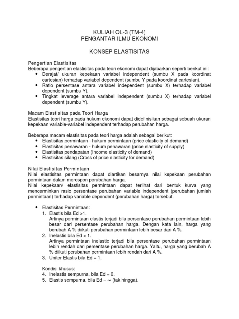 Materi Kuliah Ol-3 (TM-4) | PDF