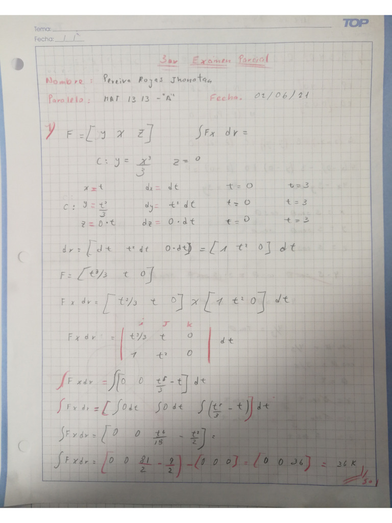 3er Ex - Mat 1313 | PDF