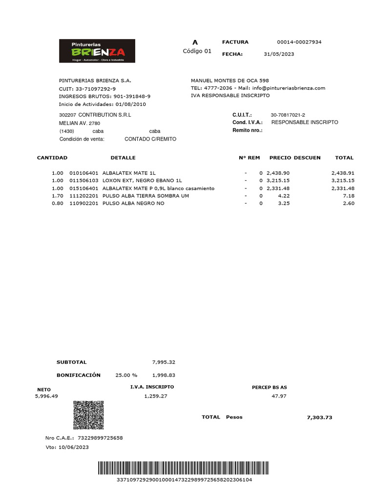 Factura: Código 01 | PDF
