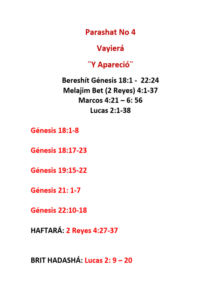 Parashat No 4 - 17 Vayerá | PDF | Abrahán | Amor