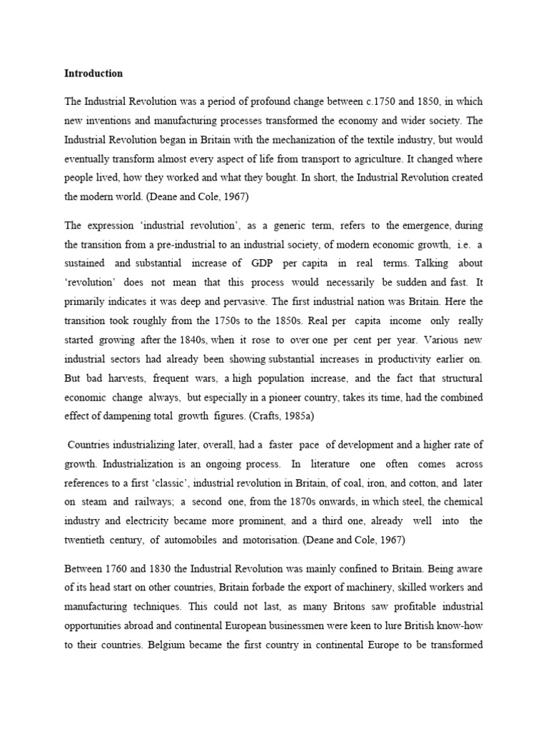Industrial Revolution | PDF | Industrial Revolution | Capitalism