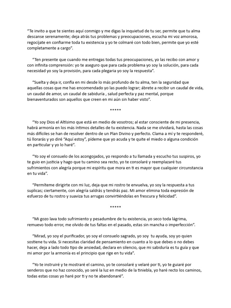 Dios Te Habla Escúchalo Pdf Amor Dios