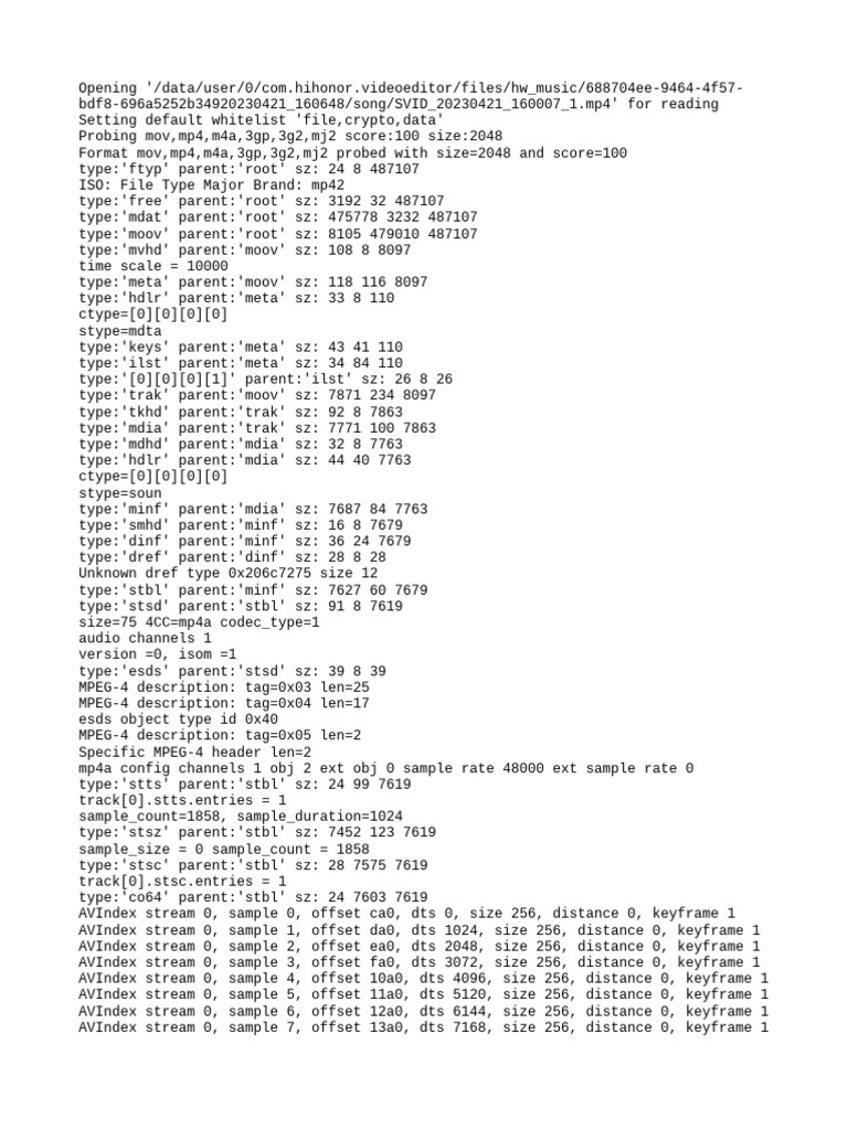 Av Log | PDF | Computing | Media Formats