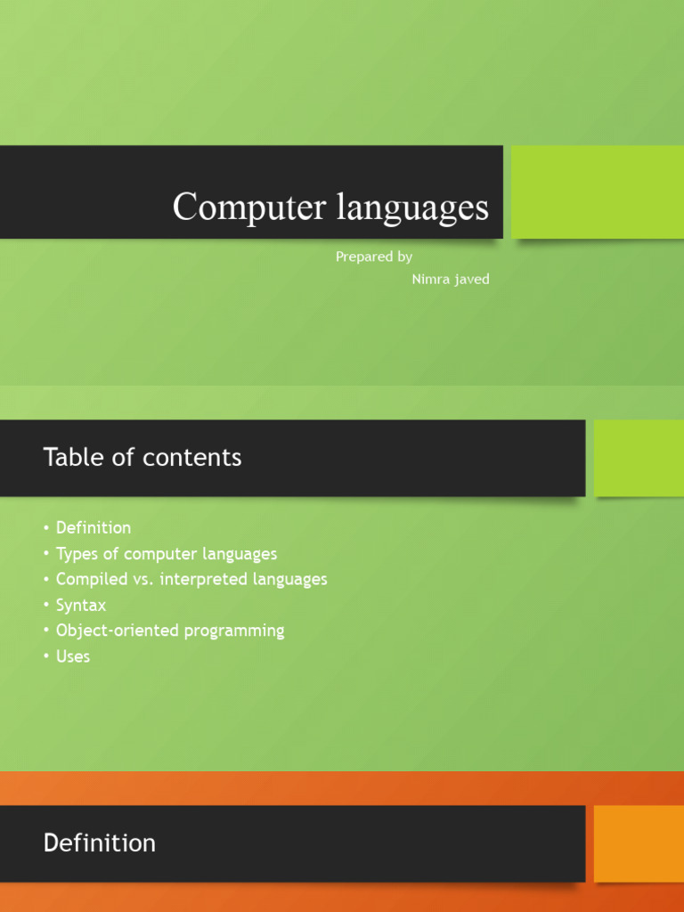 Computer Language | PDF | Programming Language | Computer Programming Computer Language | PDF | Programming Language | Computer Programming