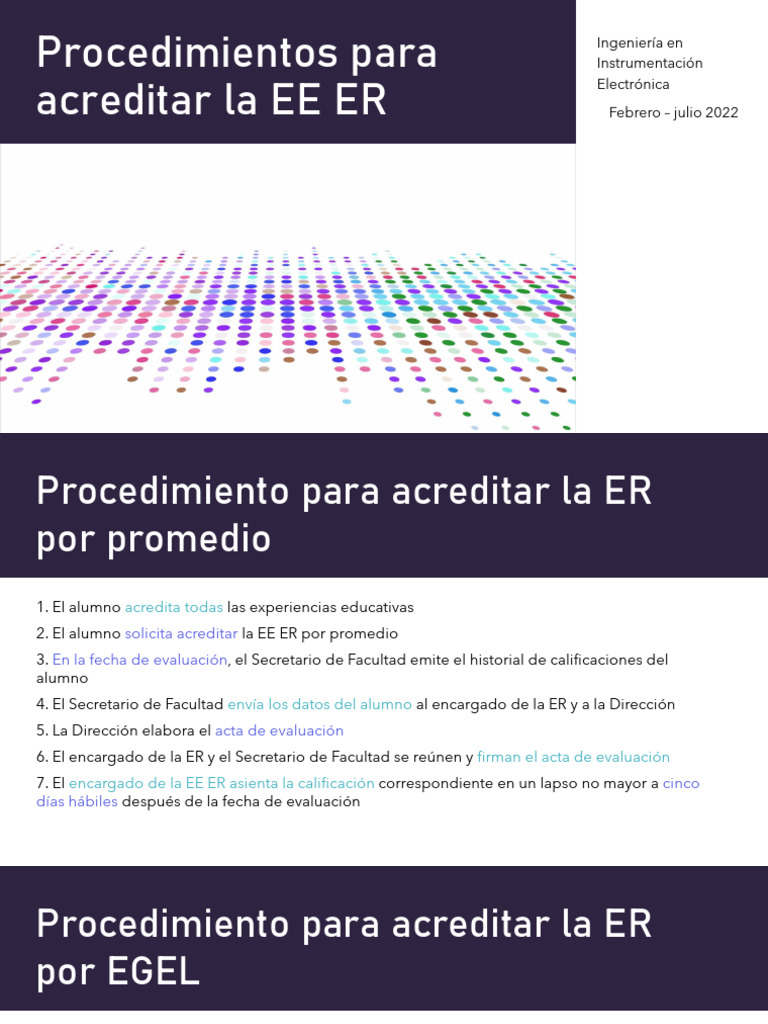 02 Procedimientos para Acreditar La EE ER | PDF