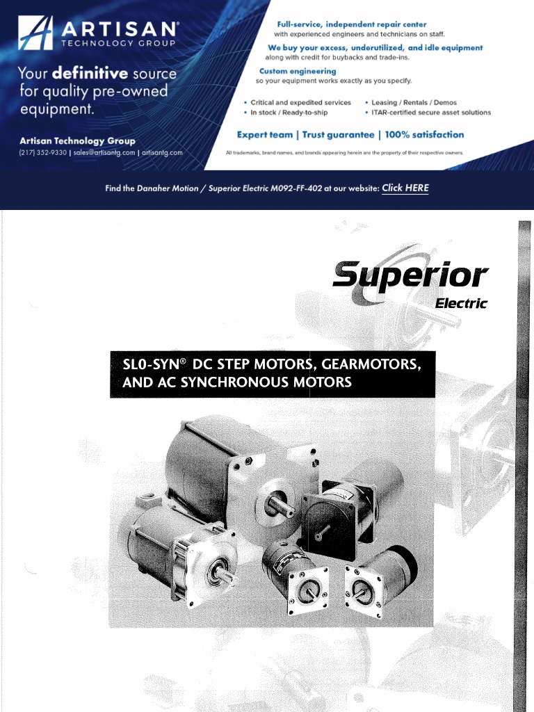 Danaher Motion - Superior Electric SLO-SYN Series | PDF | Business ...