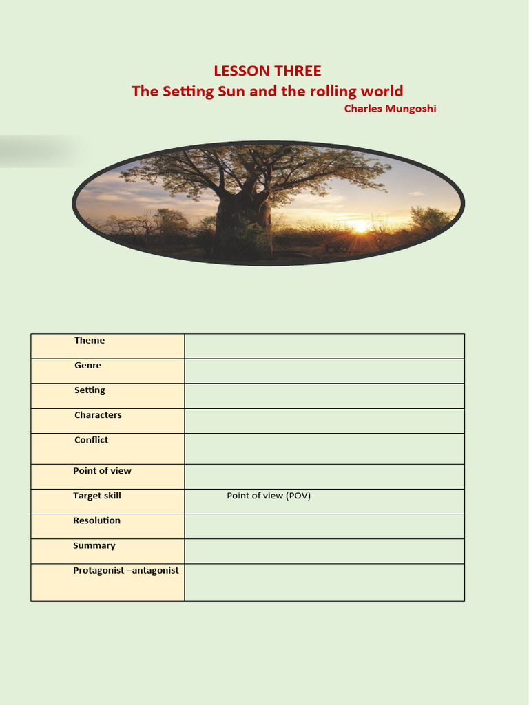 The Setting Sun | PDF | Linguistics | Grammar