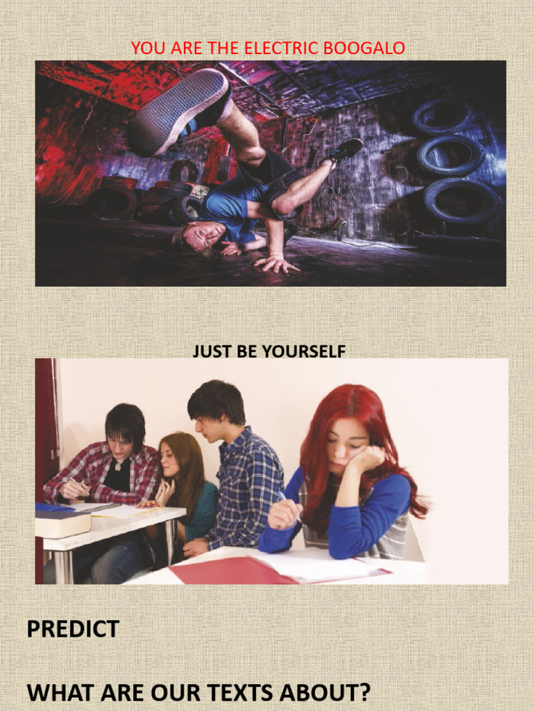 Electric Boogaloo: Just Be Yourself | PDF