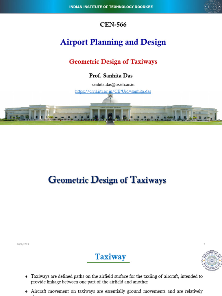 Taxiway Design and Planning Guide | PDF | Runway | Airport