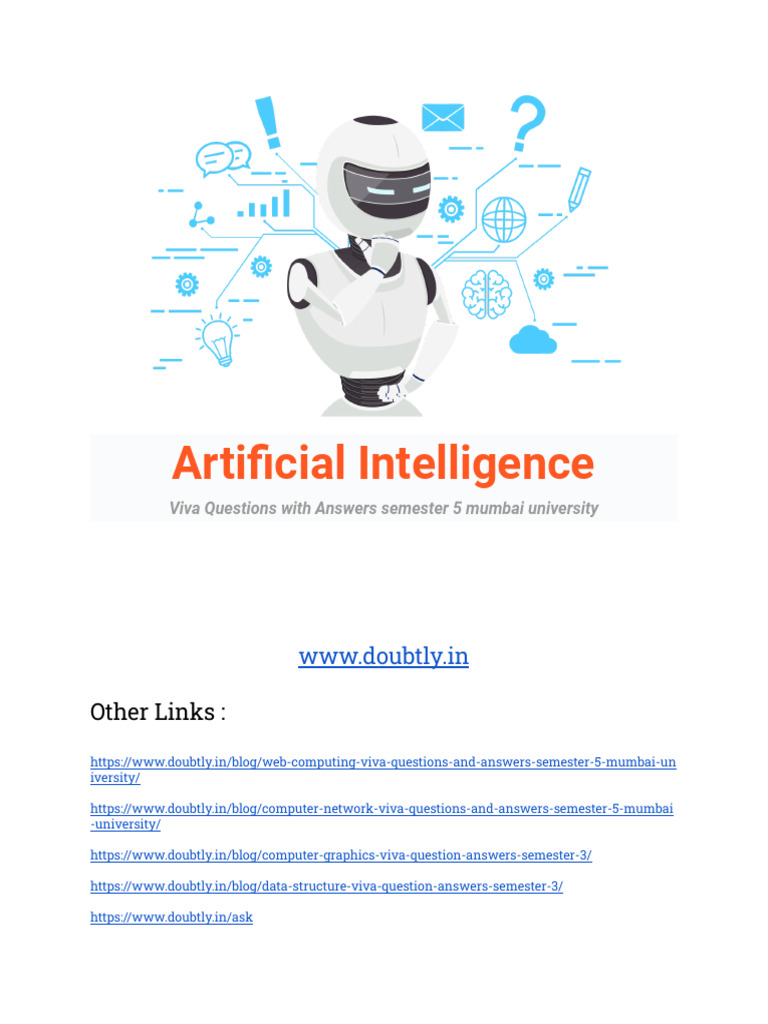 Artificial Intelligence Viva PDF | PDF | Bayesian Network | Artificial Intelligence