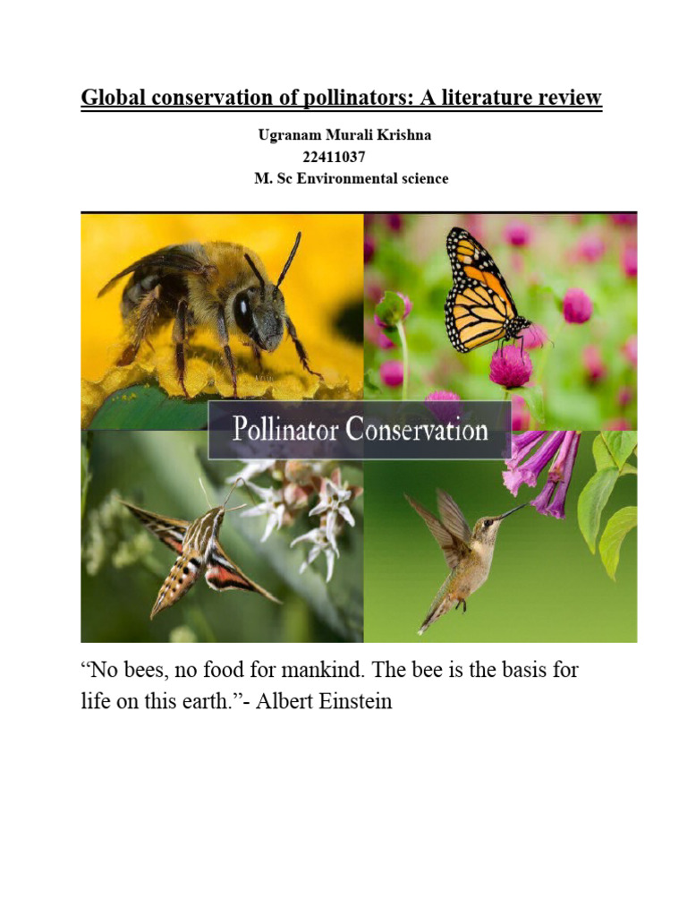 Global Conservation of Pollinators | PDF | Conservation Biology ...