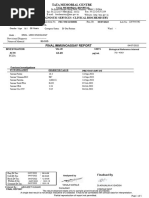 Dr Lal PathLabs Sample Report Format | PDF | Pathology | Doctor Of Medicine