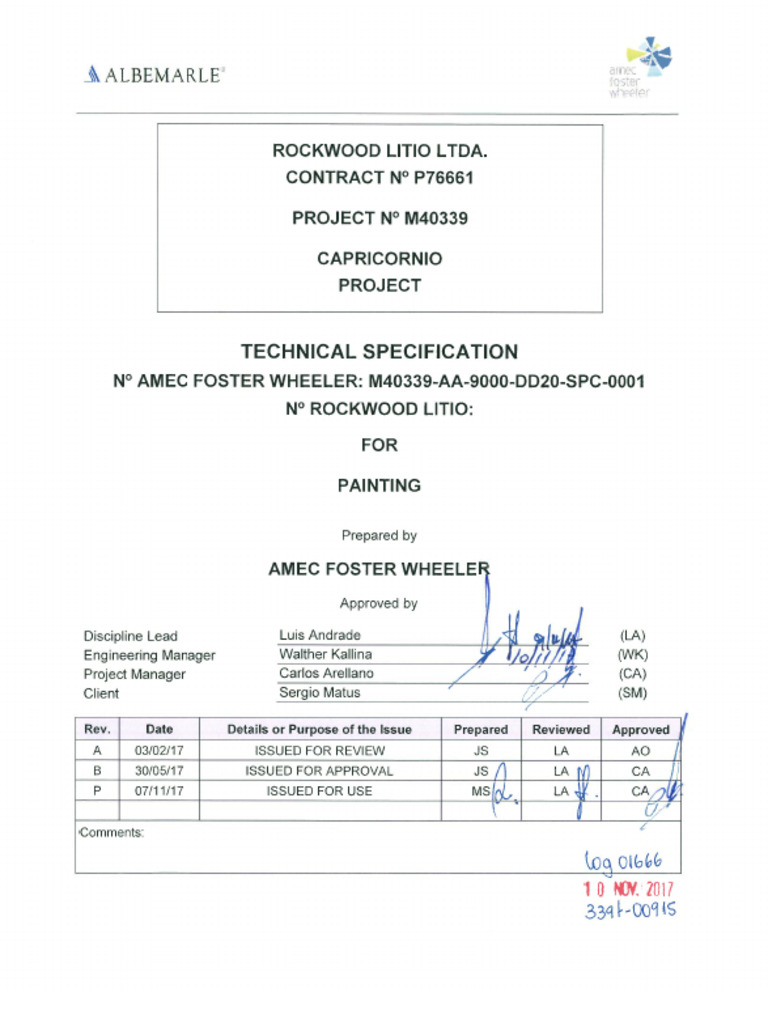 M40339 AA 9000 DD20 SPC 0001 - Painting | PDF | Paint | Corrosion