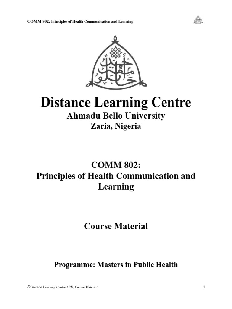 Comm 802 | PDF | Communication