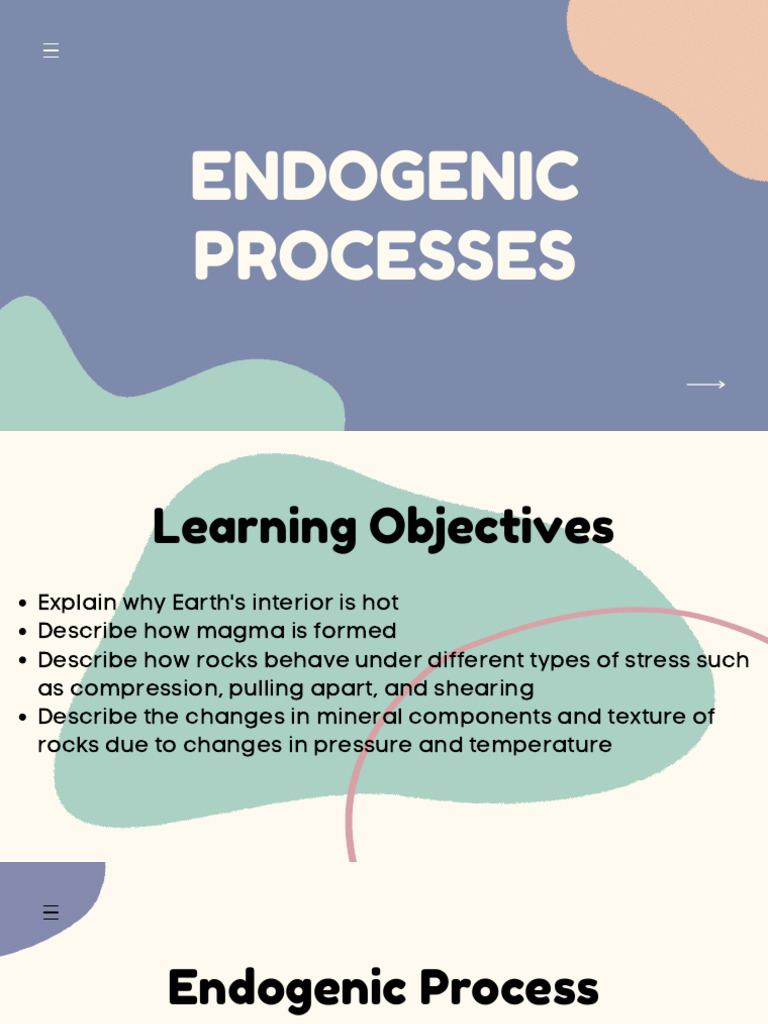 Endogenic Processes | PDF | Fault (Geology) | Earthquakes