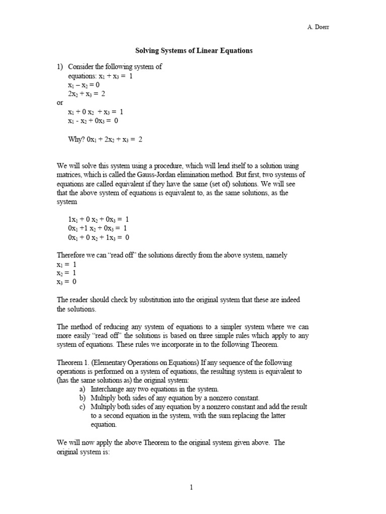 Le Examples | PDF | Matrix (Mathematics) | Equations