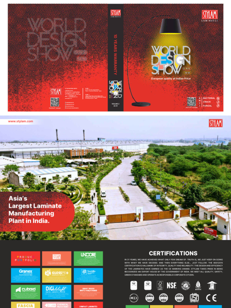 Stylam 1mm Catalogue 2022 | PDF | Lamination | Countertop