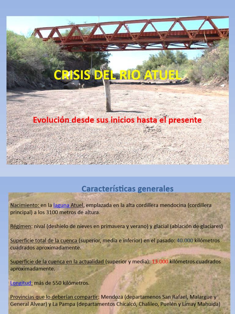 Rio Atuel | PDF | Ciencias de la Tierra | Hidrología