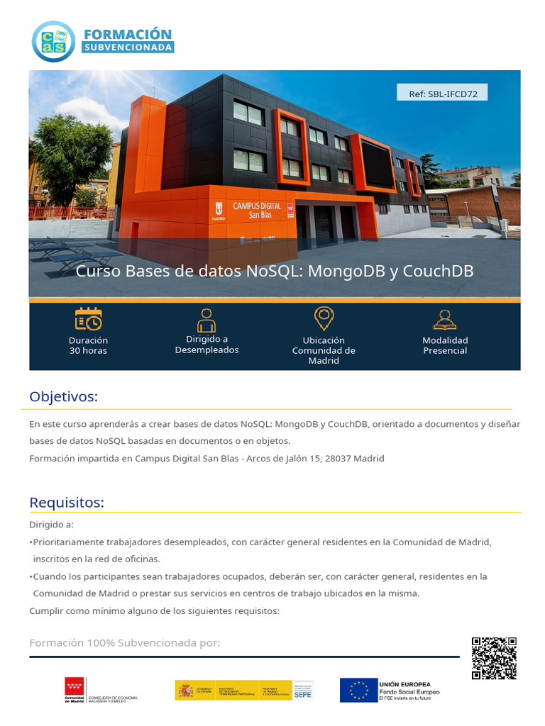 Curso Bases De Datos Nosql Mongodb Y Couchdb Sbl Ifcd72 Descargar Gratis Pdf Mongo Db 