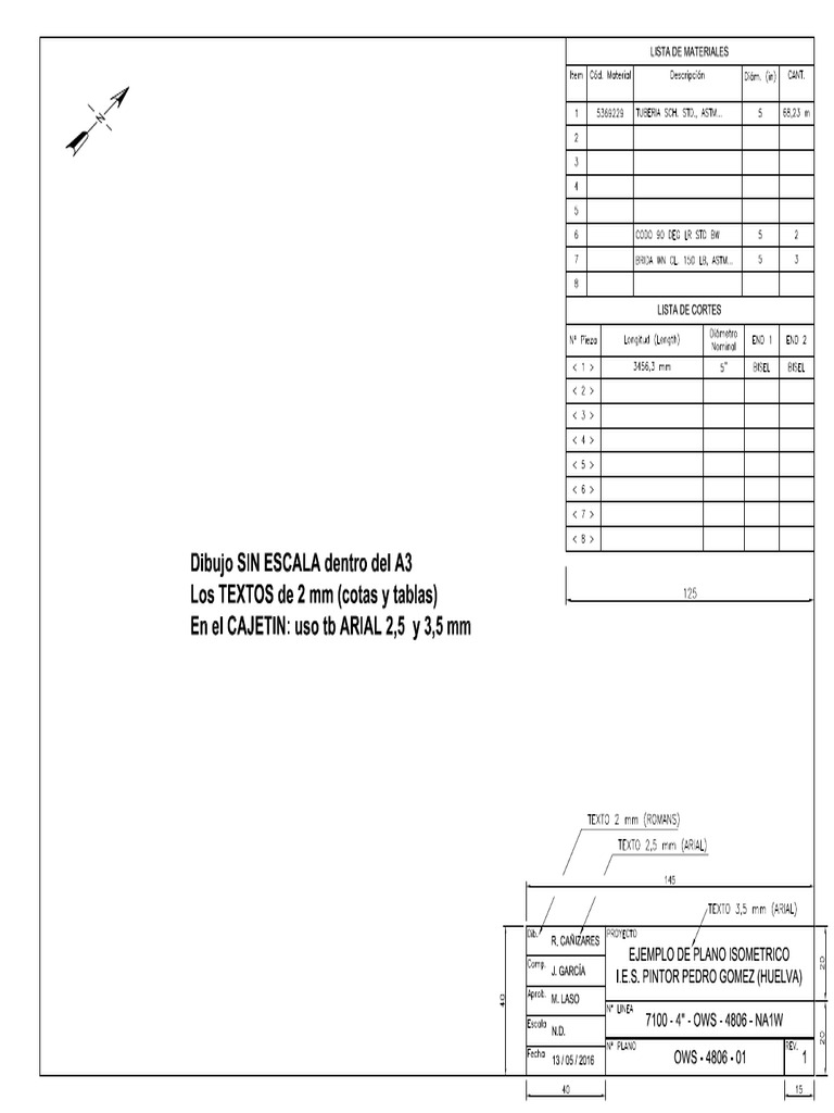 Cajetin A3 Isometricos | PDF
