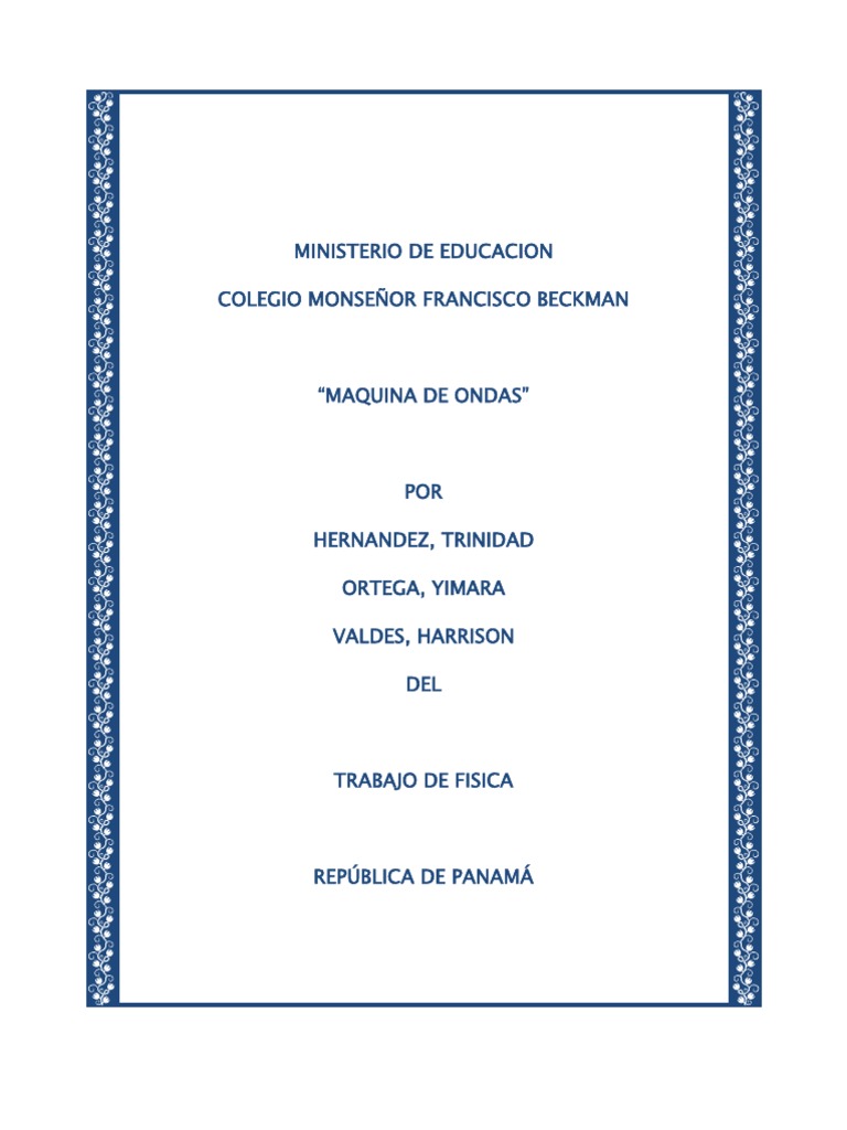 Máquina de Ondas | PDF | Olas | Física