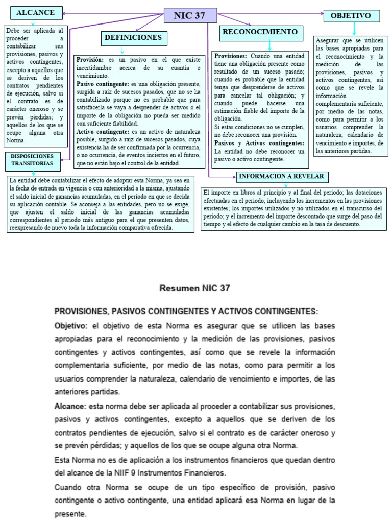 Resumen y Mapa de Nic 37 | PDF | normas internacionales de INFORMACION ...