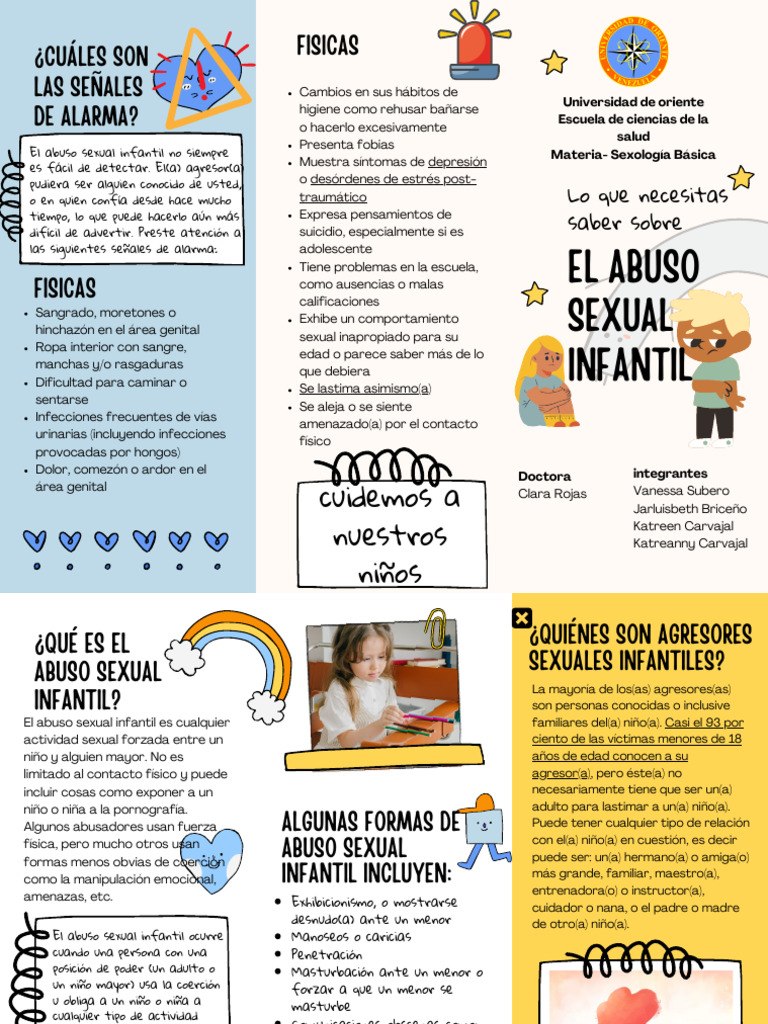 Folleto Informativo | PDF | Abuso Sexual Infantil | Abuso sexual