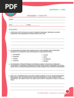 Prova 3b - 3º Ano Ciências | PDF