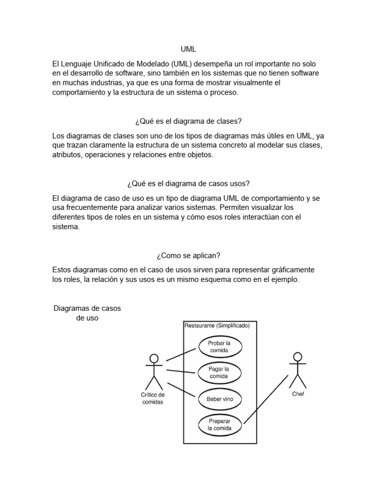 UML: Diagramas de Clases y Casos de Uso | PDF