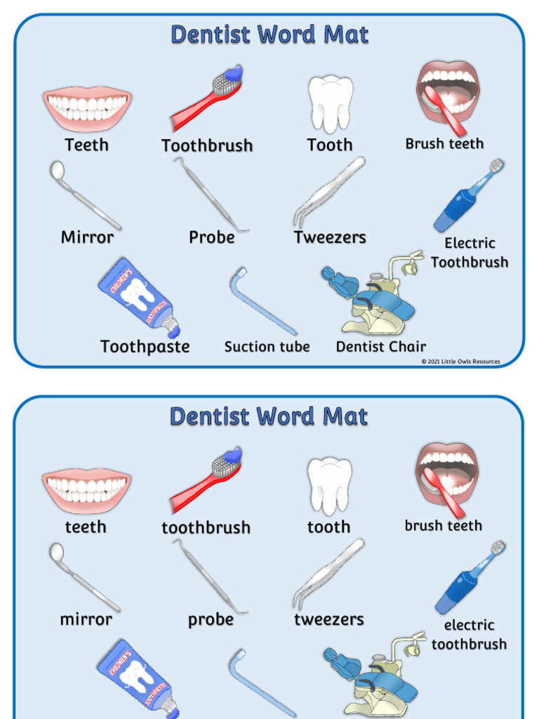 Dentist Word Mat | PDF