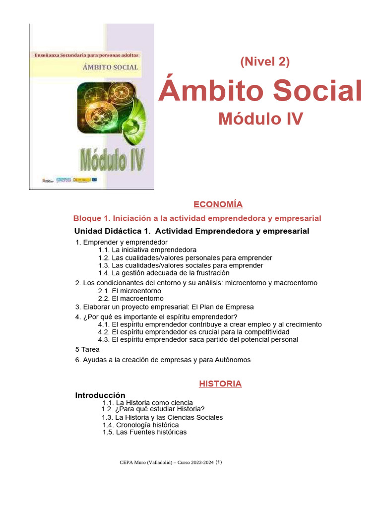 Ambito Social Modulo 4 | PDF | Análisis FODA | Liberalismo