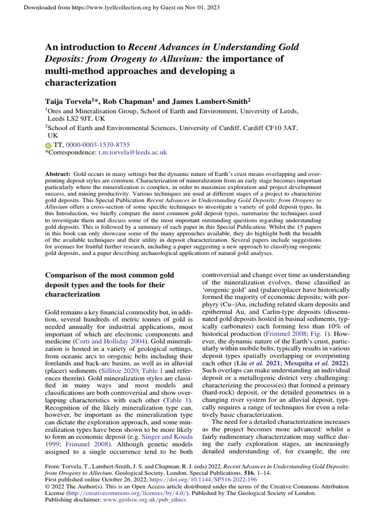 Torvela Et Al 2022 An Introduction To Recent Advances in Understanding ...