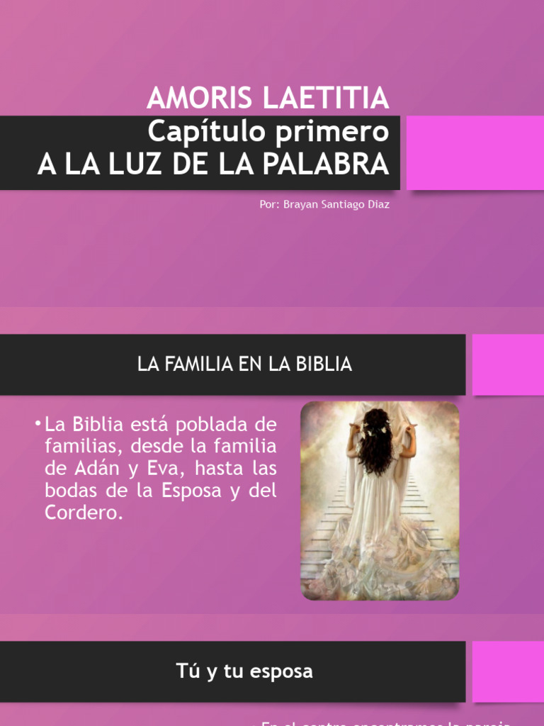 Amoris Laetitia Cap 1 | PDF | eucaristía | Amor