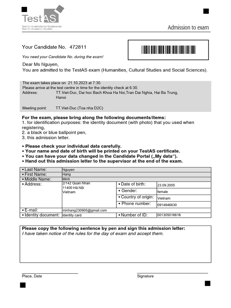Testas Zulassung | PDF | Identity Document