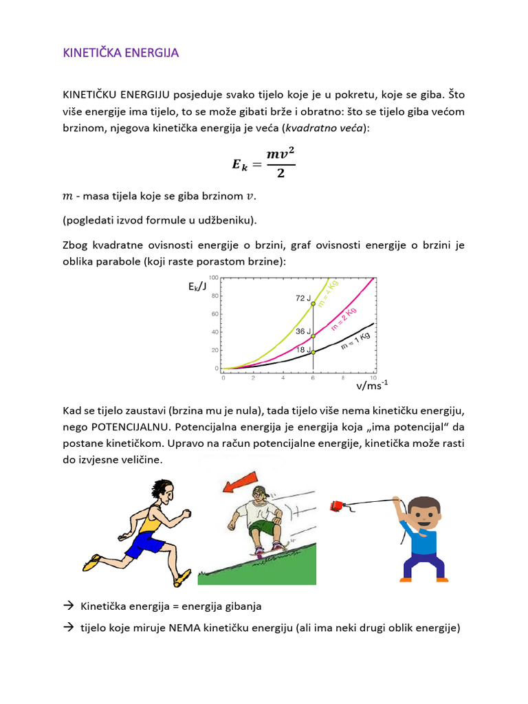 2. Kinetička energija ' | PDF