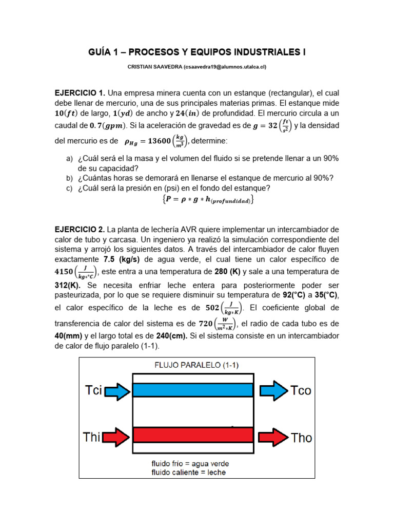 Problemas de Ingeniería Industrial | PDF | Aislamiento térmico | Intercambiador de calor