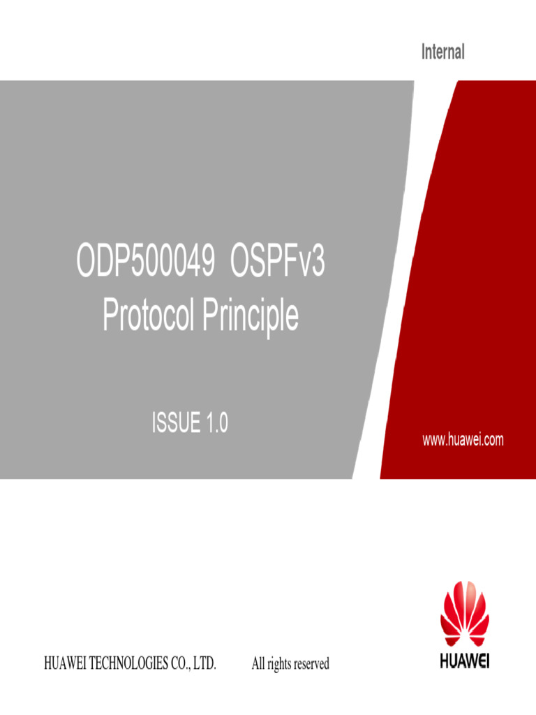 OSPFv3 Protocol Principle | PDF | Internet Protocols | Network Architecture