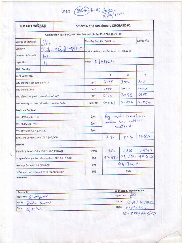 Compaction Report | PDF