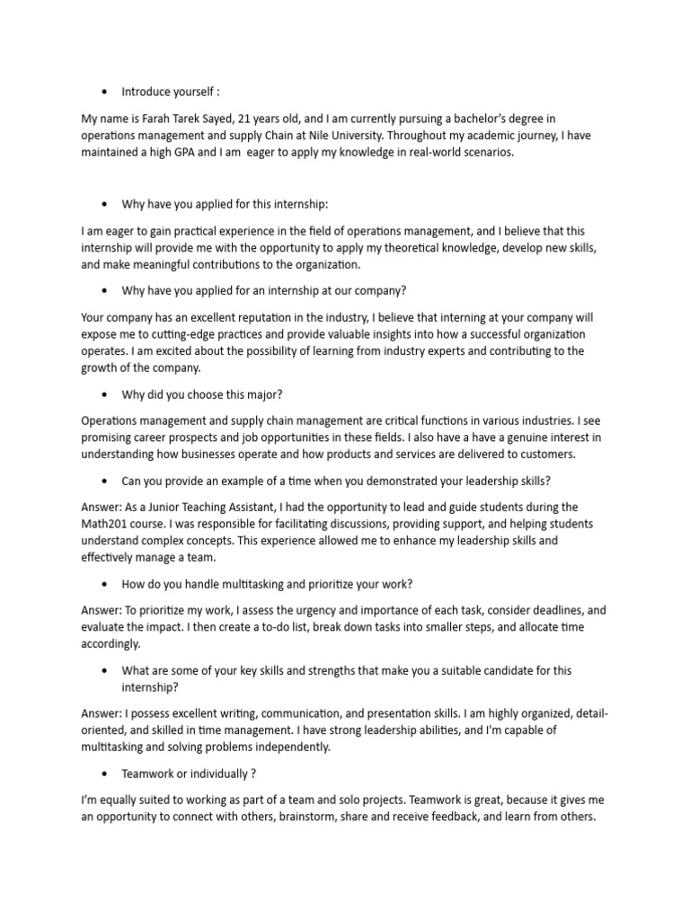 Interview Questions | PDF | Quality Management | Quality Assurance