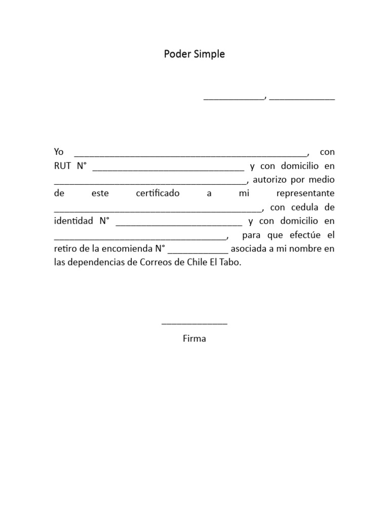 Poder Simple | PDF