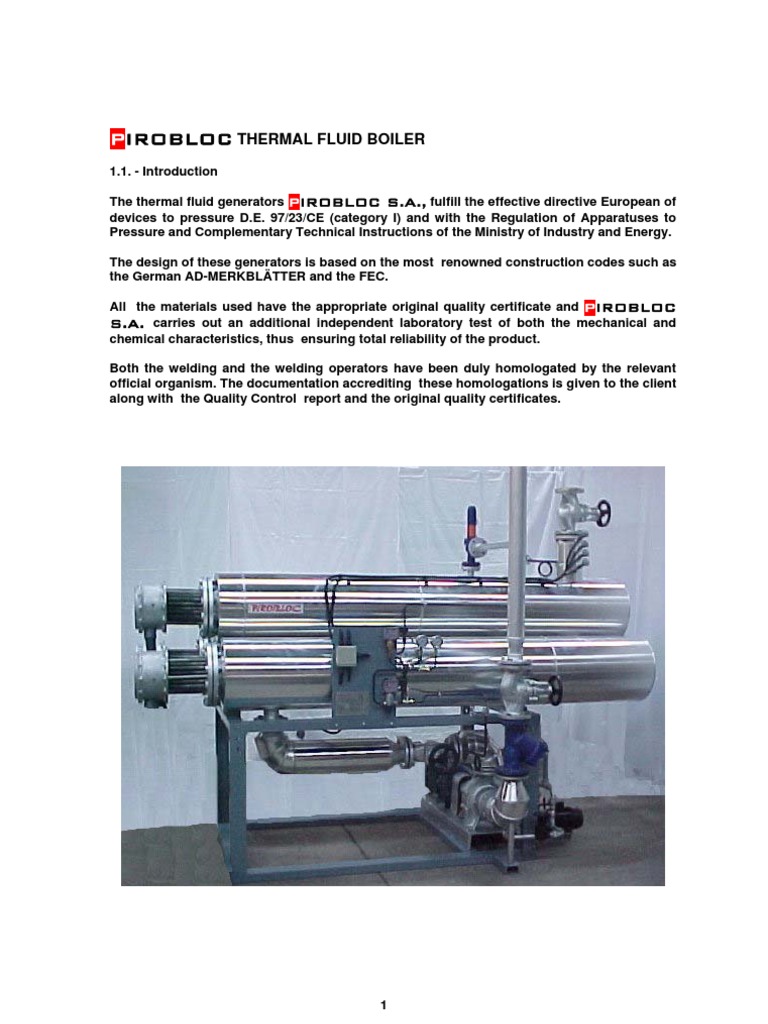 M - Electric Heater PIROBLOC Eng | PDF | Boiler | Relay