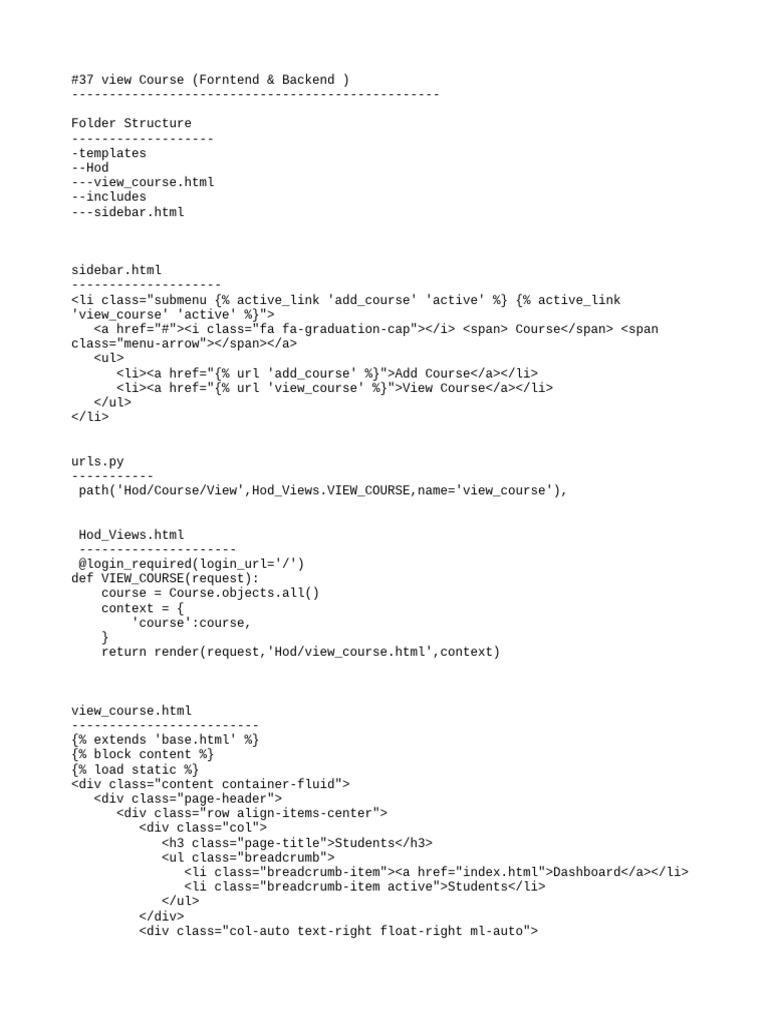 37 View Course Forntend And Backend Pdf Computer Engineering Cyberspace 