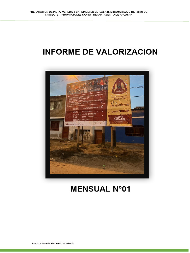 Informe de Valorizacion Miramar Octb | PDF | Economias