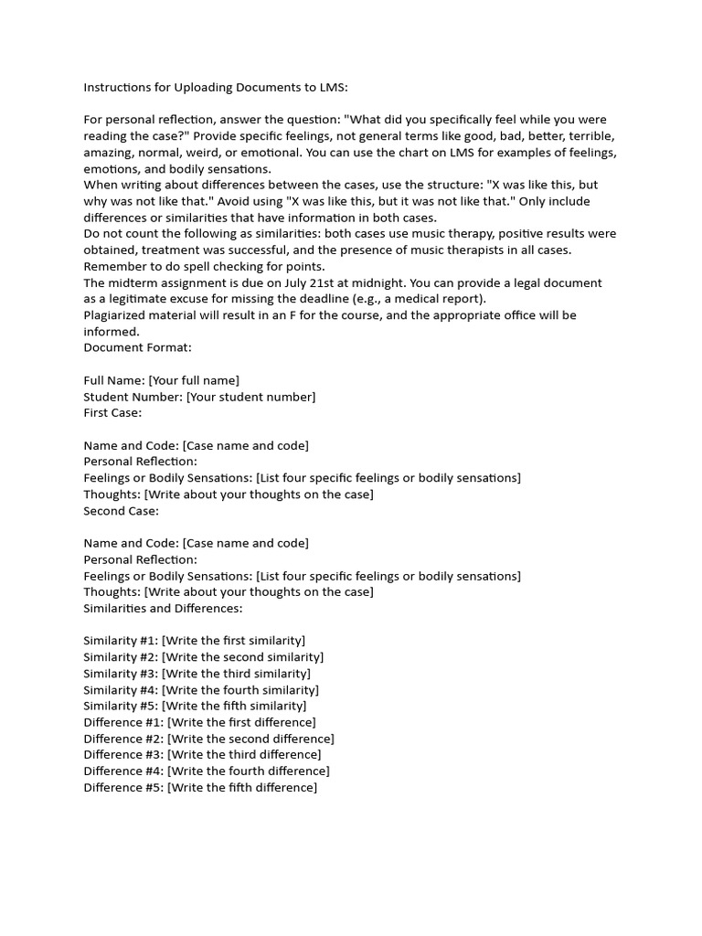 Instructions For Uploading Documents To LMS | PDF | Self-Improvement