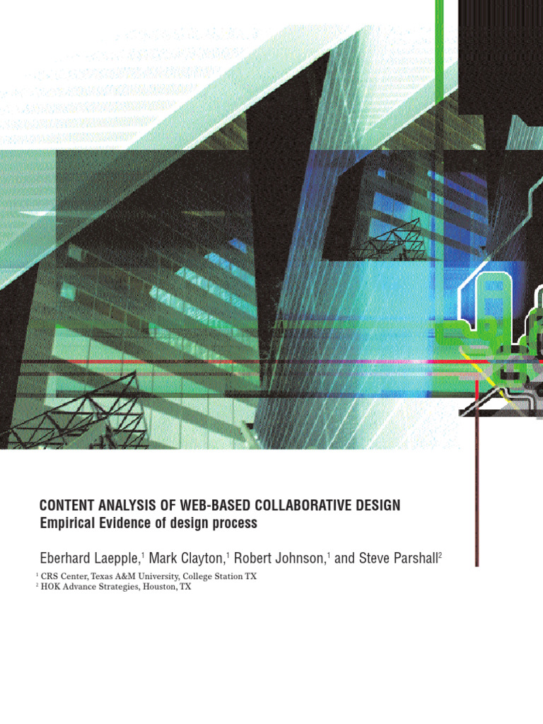 Content Analysis of Web Based Collaborative Design | PDF | Information | Communication