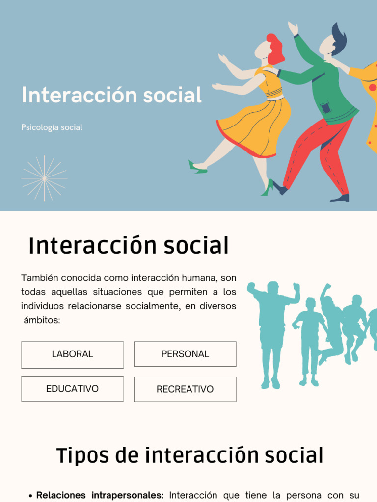 Interacción Social | PDF | Socialización | Aprendizaje