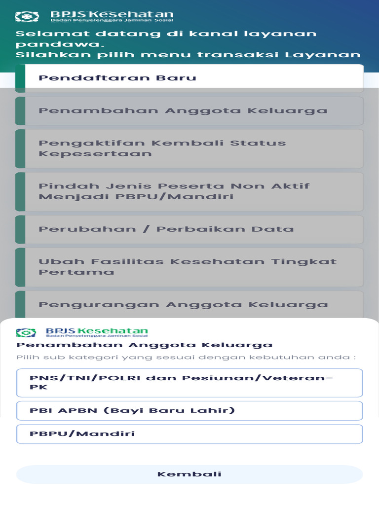 BPJS Kesehatan E-Form | PDF | Pengelolaan Keuangan & Uang