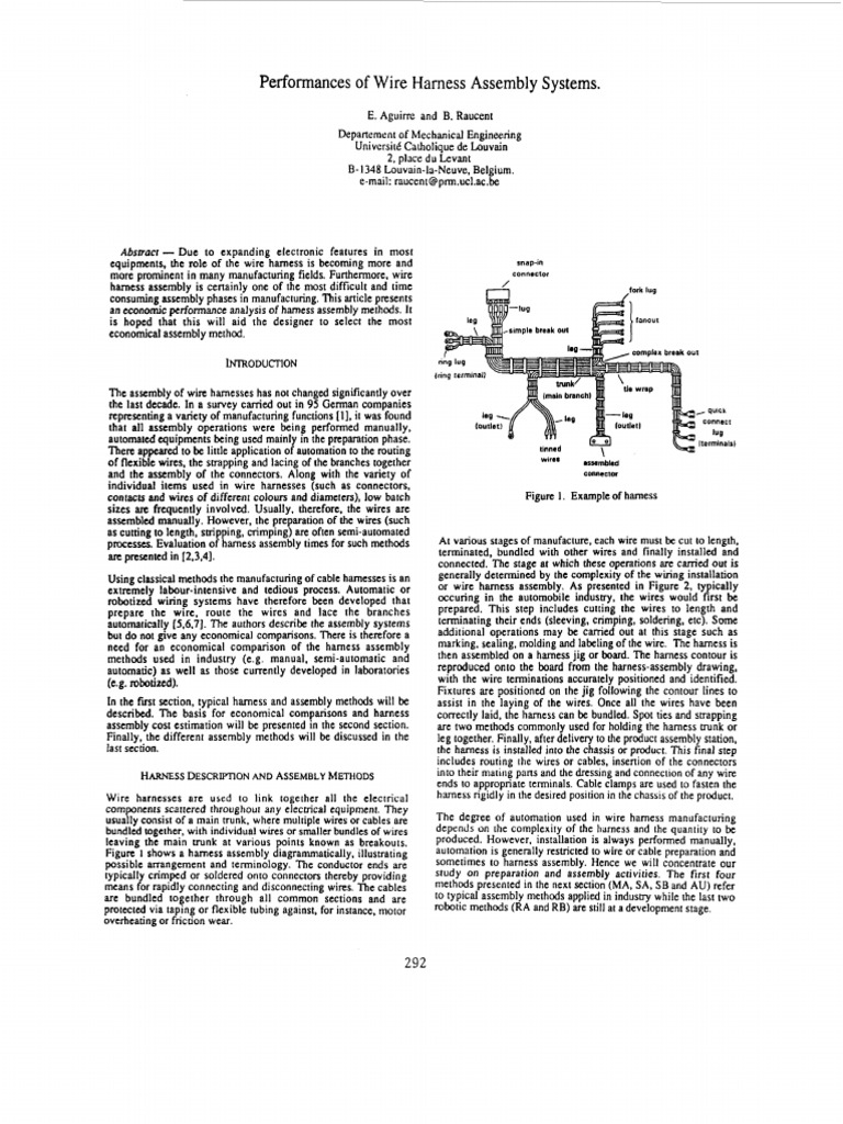 Performances of Wire Harness Assembly Systems - Industrial Electronics ...