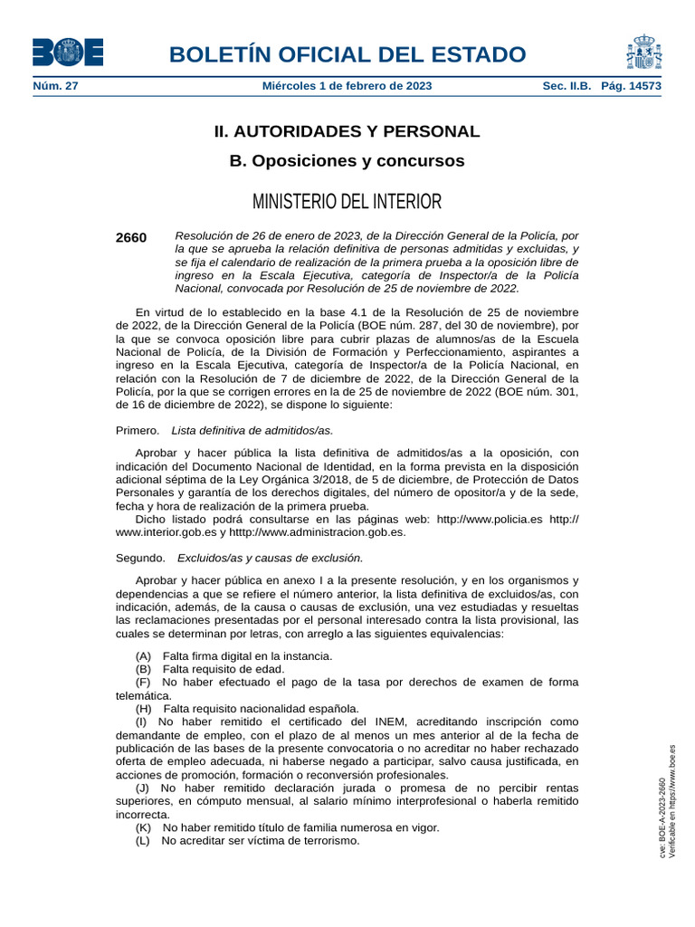 Boe A 2023 2660 | PDF | Ley Pública | Gobierno